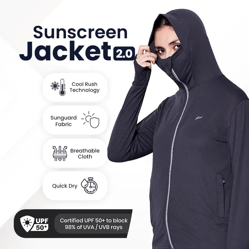 Women's Sunscreen Jacket 2.0 - Advanced Protection from Sun & Pollutio ...