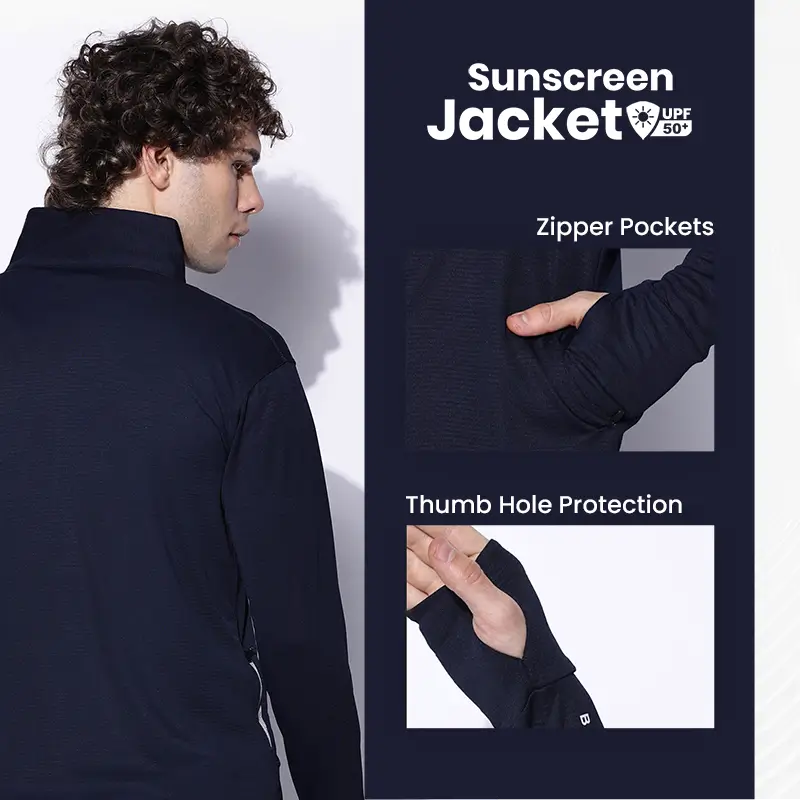 Sunscreen Jacket - The Ultimate Sun Protection Wear – Blue Tyga